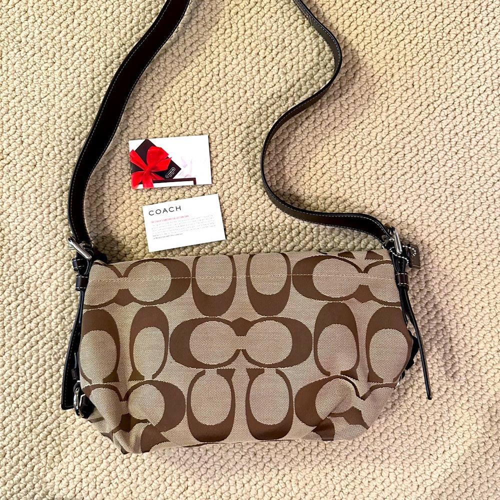 Coach Signature East West Duffel / Bag / Purse - Gem